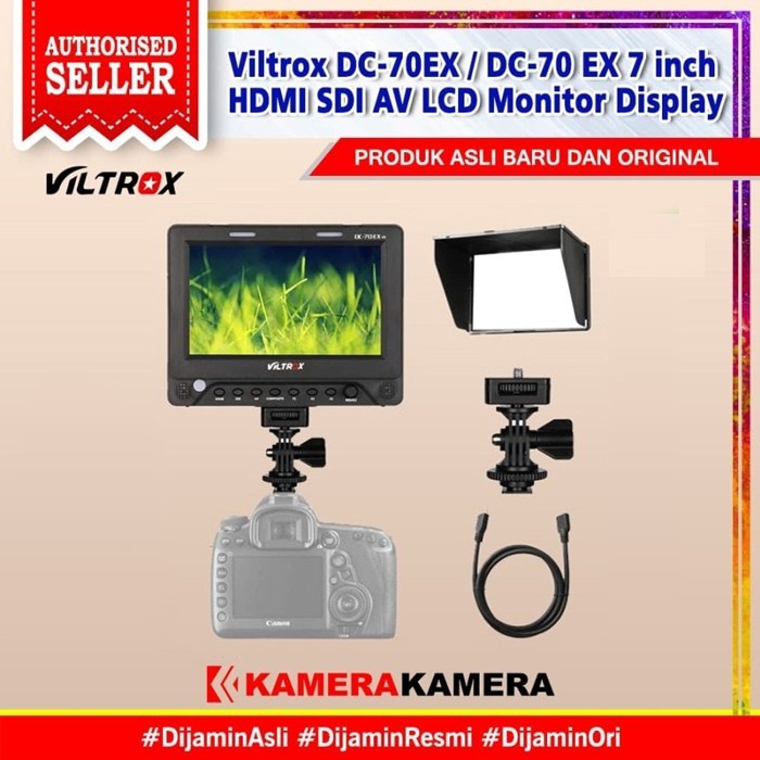 Jual Viltrox DC-70EX / DC-70 EX 7 inch HDMI SDI AV LCD Monitor Display ...