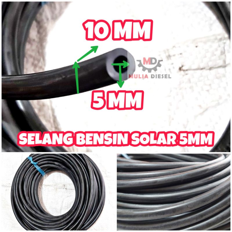 Jual Selang Bensin 5MM Solar Pertalite Pertamax Bahan Bakar Mesin ...