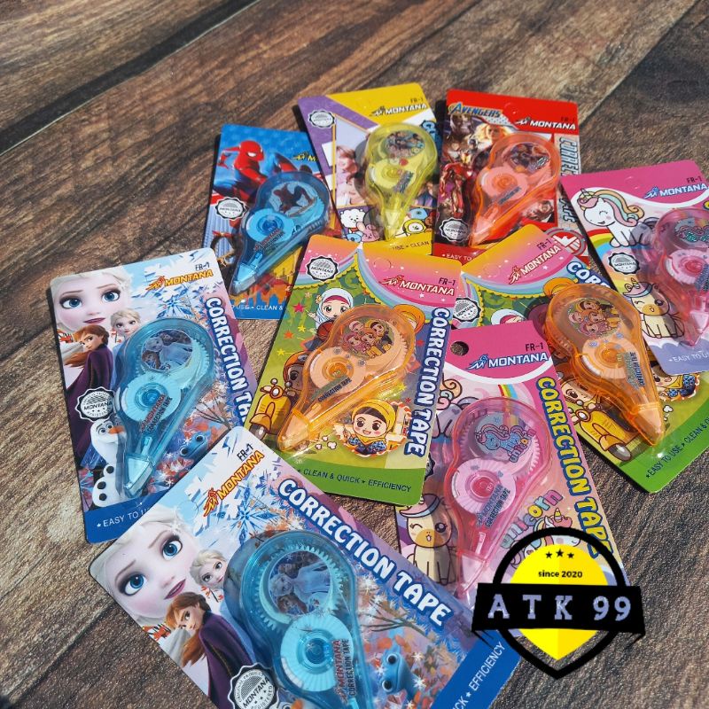 Jual 12 Pcs TIPE EX KERTAS MONTANA/tipe x kertas/tipex/correction tape ...