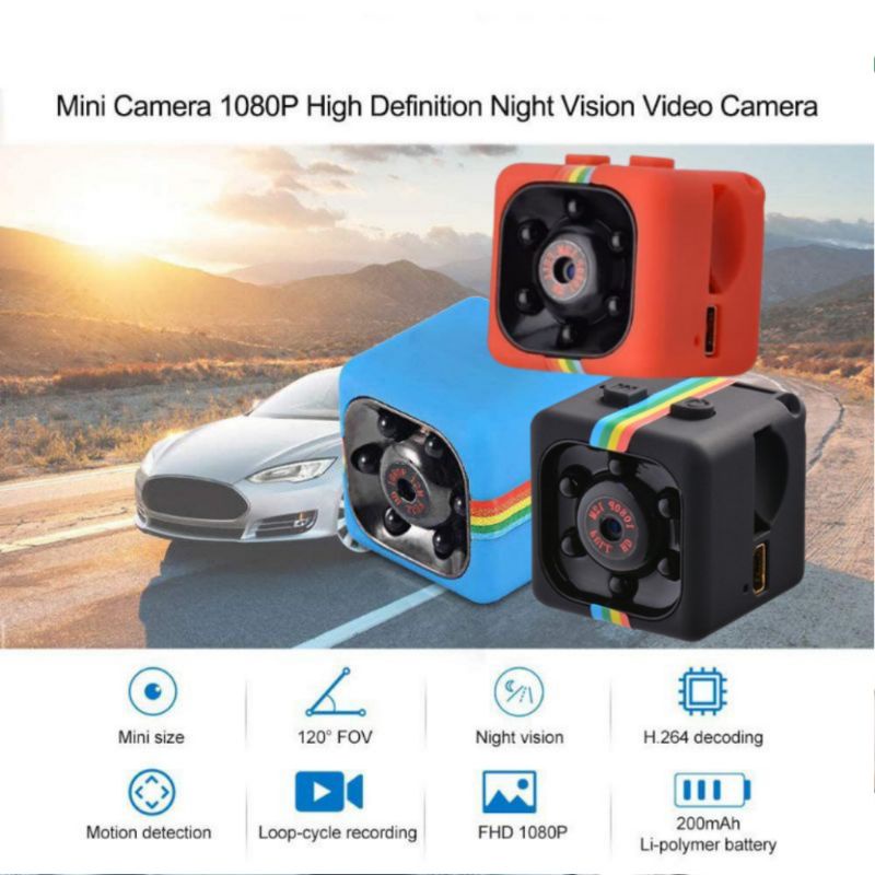 Jual SPY CAMERA MINI SQ11 NIGHT VISION / KAMERA PENGINTAI CCTV / WIFI ...