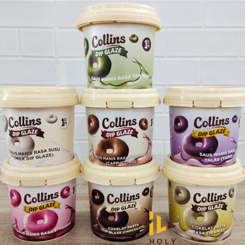 Jual Collins Dip Glaze Aneka Rasa 1kg / Glaze Collins Selai Topping ...