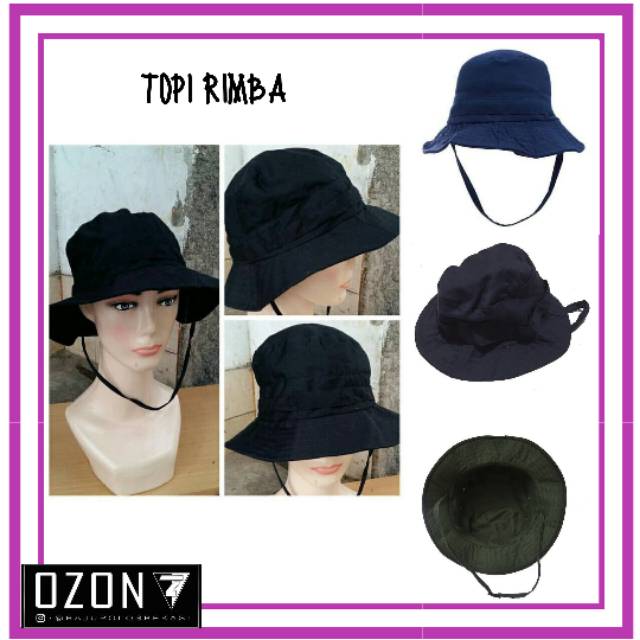 Jual Topi Rimba / Rimba Hat / Topi Hiking /Bucket Hat / Topi Gunung ...