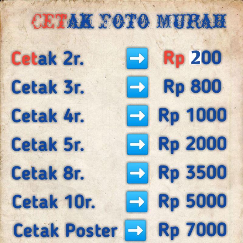 Jual (sehari jadi) Cetak foto murah cepat 2r 3r 4r 5r 10r poster | Shopee Indonesia