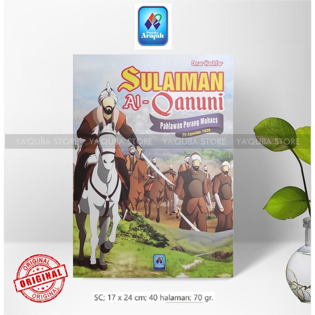 Jual [ ARAFAH ] BUKU CERITA KISAH KOMIK SEJARAH PAHLAWAN ISLAM SULAIMAN AL-QANUNI, PAHLAWAN ...
