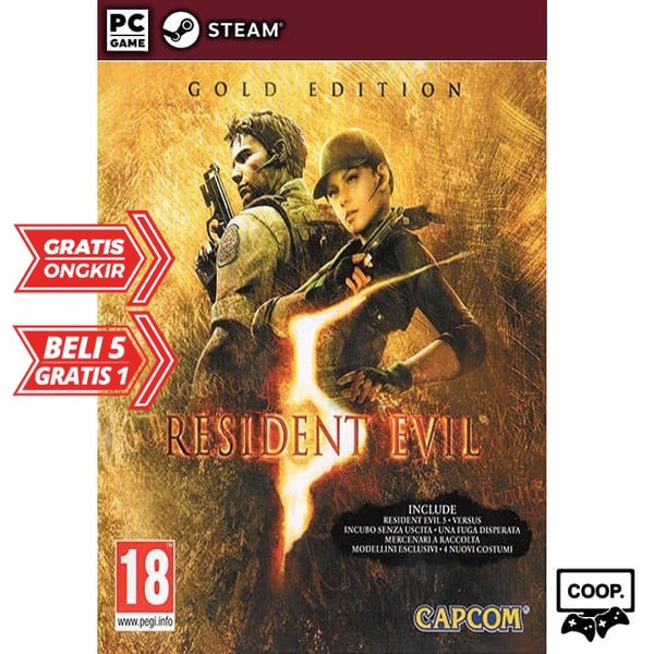 Jual Resident Evil 5 Gold Edition - PC Game Adventure Shoot - - Download Langsung Play | Shopee ...