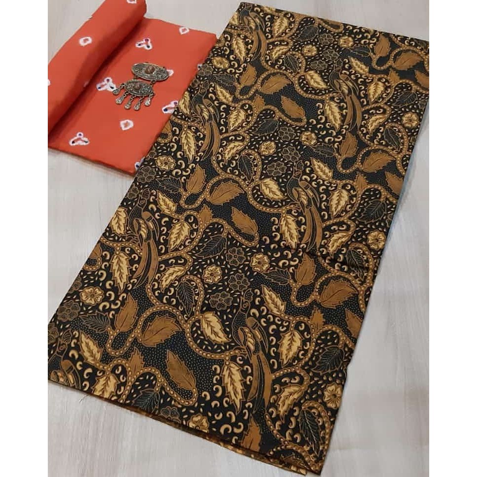Jual Kain Jarik Batik SOLO motif sogan akar daun | Shopee Indonesia