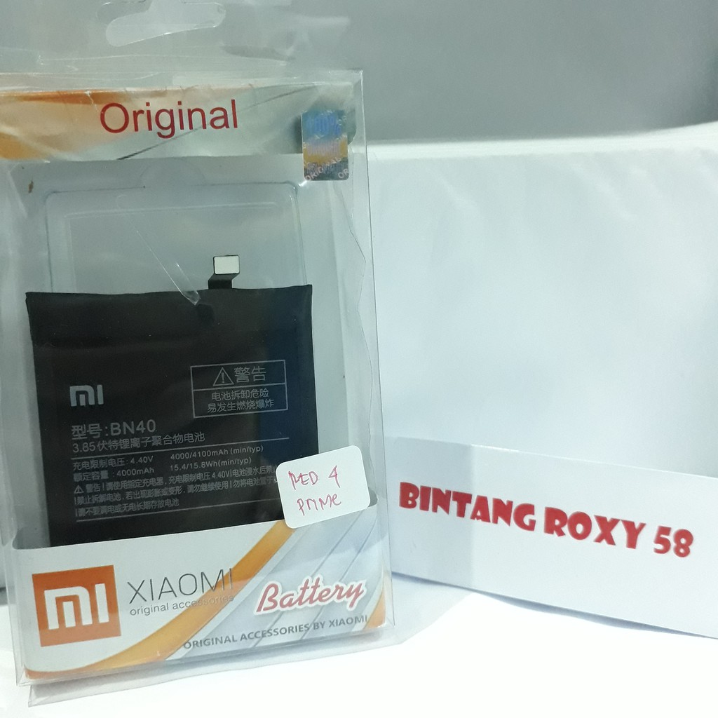 Jual Batre Xiaomi Redmi 4 Prime BN40 Original Ori Baterai Batrei Batrai ...