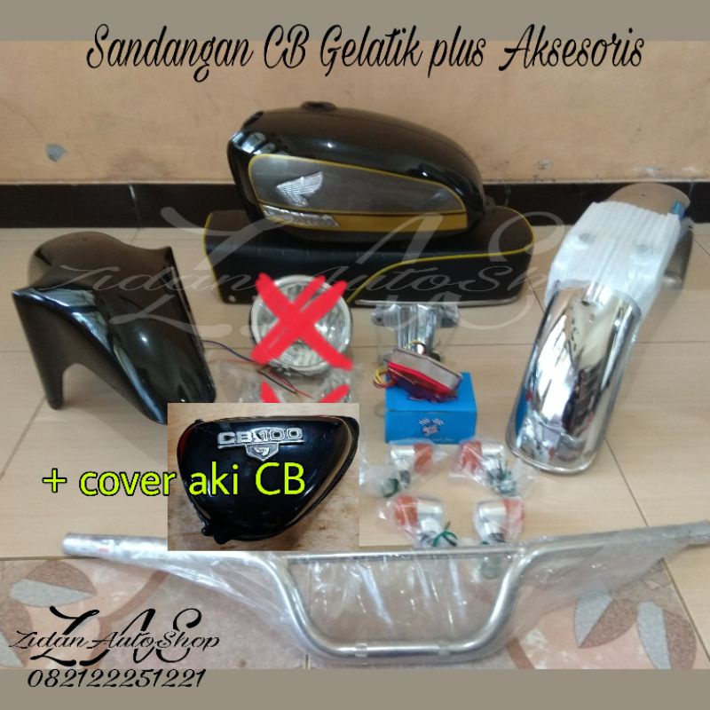 Jual Paket Tangki CB Set CB Sandangan CB Aksesoris CB Tengki CB hitam ...