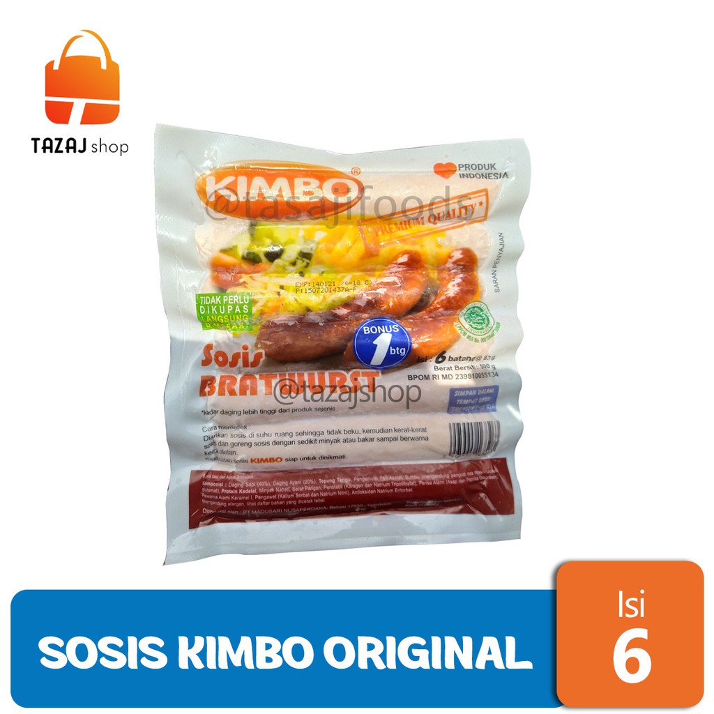 Jual Kimbo Sosis Sapi Bratwurst Premium Quality | Shopee Indonesia