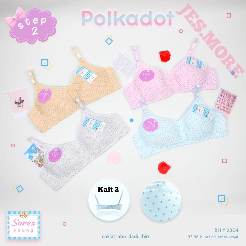 Jual Sorex 2304 BH Bra Remaja ABG Minibra Young Step 2 Katun Tanpa busa ...
