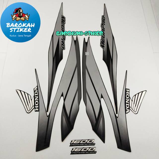 Jual Striping stiker polet honda megapro mega pro 2007 silver primus ...