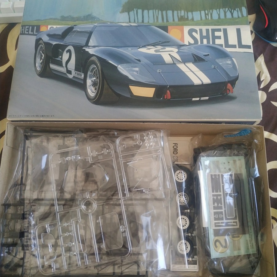 Jual ford gt40 mark II le mans 24 hour race 1/24 model kit fujimi ...
