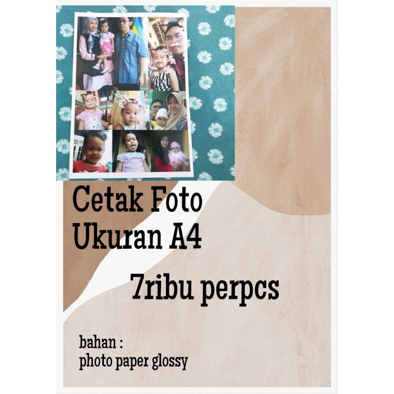 Jual Cetak Foto Ukuran A4 | Shopee Indonesia