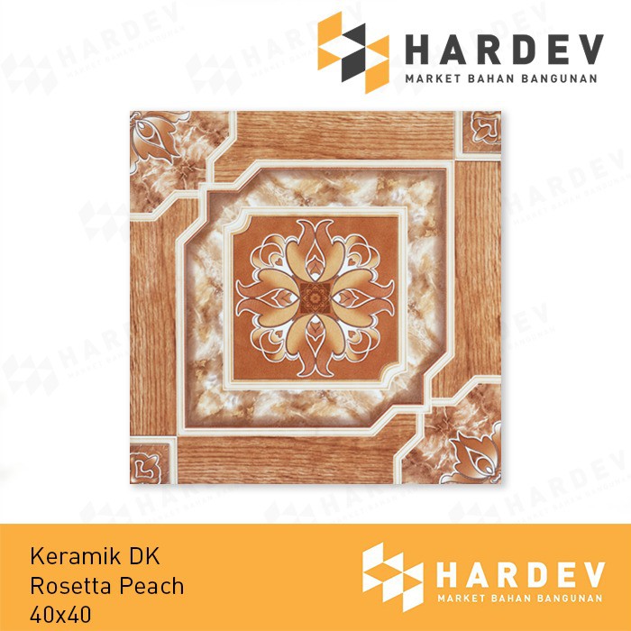 Jual Keramik Lantai DK Ceramica Rosetta Peach Uk. 40x40 KW1 | Shopee ...