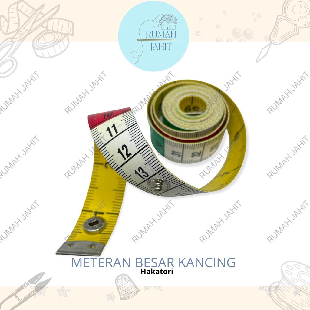 Jual Meteran Jahit / Meteran Quality Jerman Kuning Putih / Meteran ...