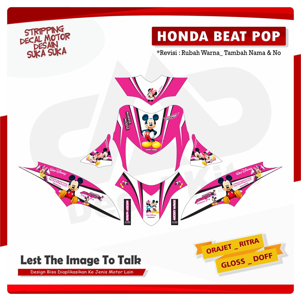 Jual Stiker Decal Beat Pop stiker striping Beat pop Sticker Beat Pop ...