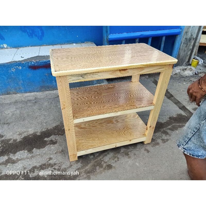 Jual meja susun 3 jatibelanda ukuran 50*35*60(PxLxT) | Shopee Indonesia