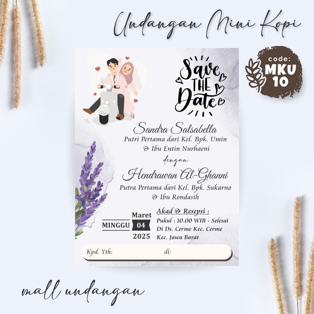 Jual UNDANGAN MINI KOPI - UNDANGAN MINIMALIS UNIK MURAH | Shopee Indonesia