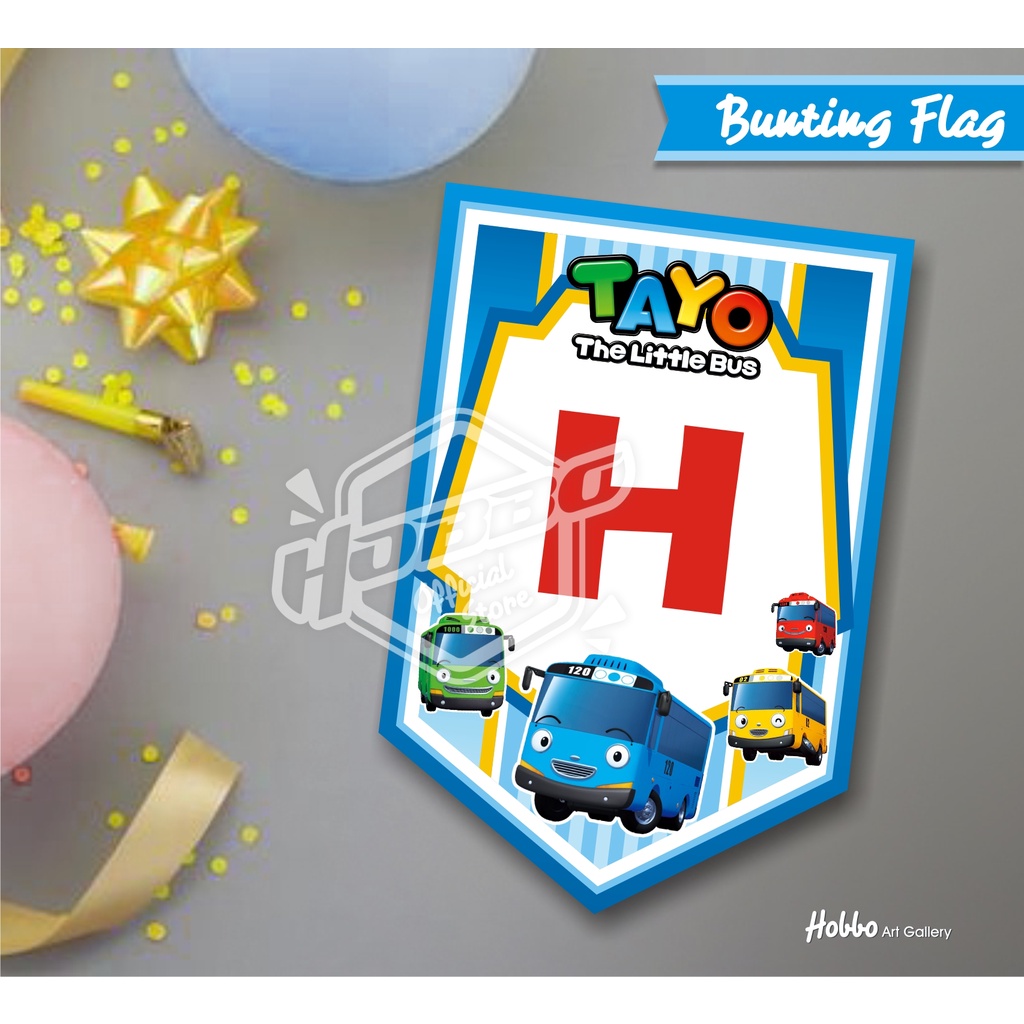 Jual Bunting Flag - Banner Bendera Ultah Karakter - Happy Birthday ...