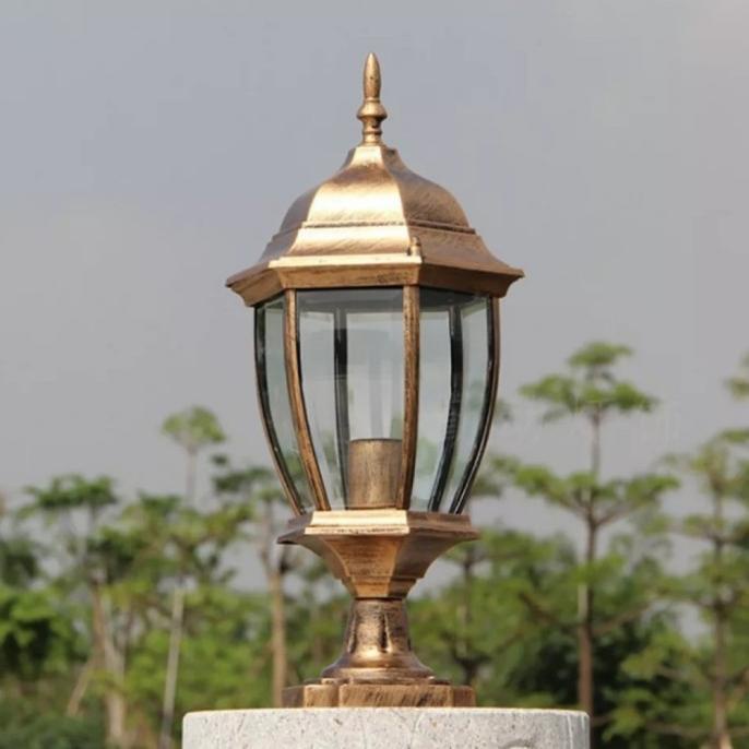 Jual lampu pilar outdoor/lampu pilar taman/pagar model klasik Size M S2 ...