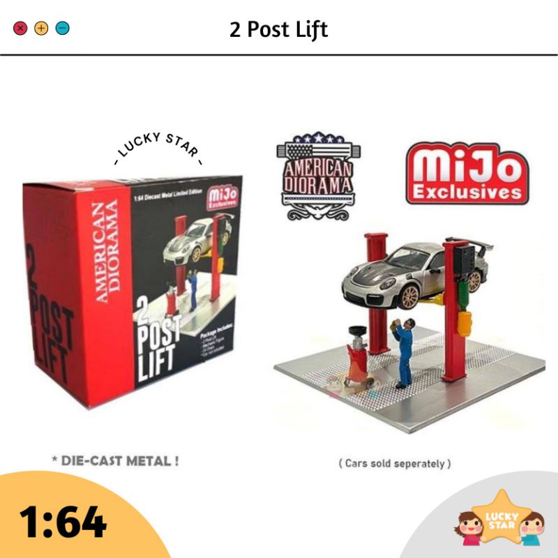 Jual Diecast Mijo Exclusive Mini Figure American Diorama 2 Post Lift ...