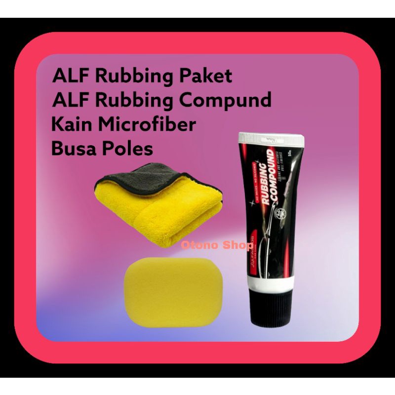 Jual ALF Rubbing Compound 50 gr - Kompon Poles Penghilang Baret Body ...