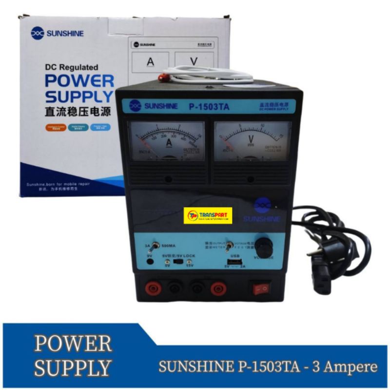 Jual Power Supply SUNSHINE P-1503TA - 3 Ampere Original | Shopee Indonesia