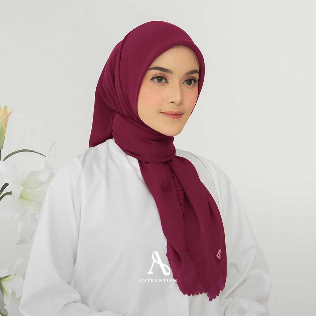 Jual AUTHENTISM ID Raline Basic Voal - Kerudung Segi Empat Polos Premium | Shopee Indonesia