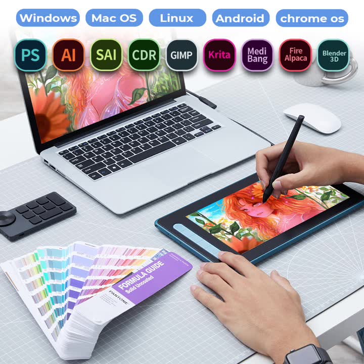 Jual XPPen Artist 10 2nd Pen Display Drawing Monitor Graphic Display ...