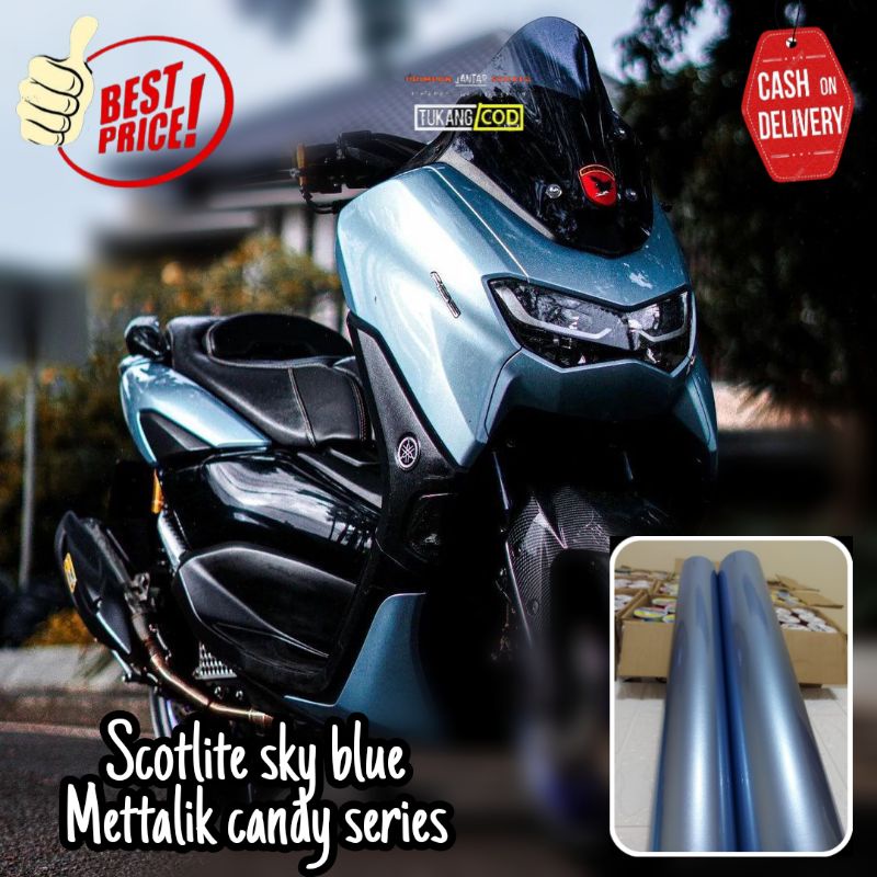 Jual Sticker scotlite candy sky blue skotlet motor biru muda scotlet ...