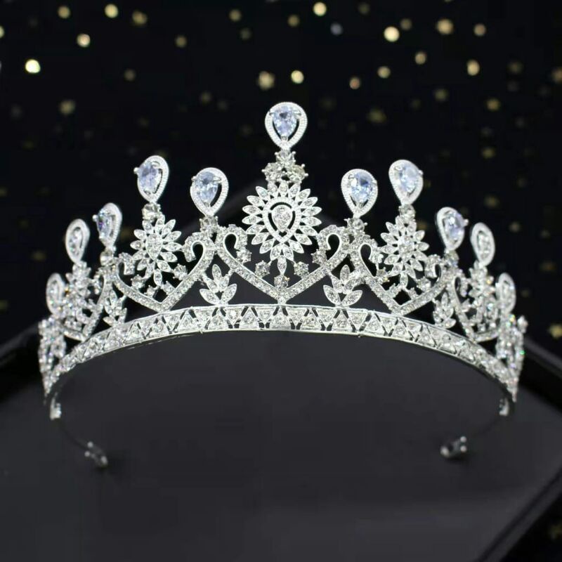 Jual mahkota kristal bunga mahkota hijab mahkota pengantin wedding ...