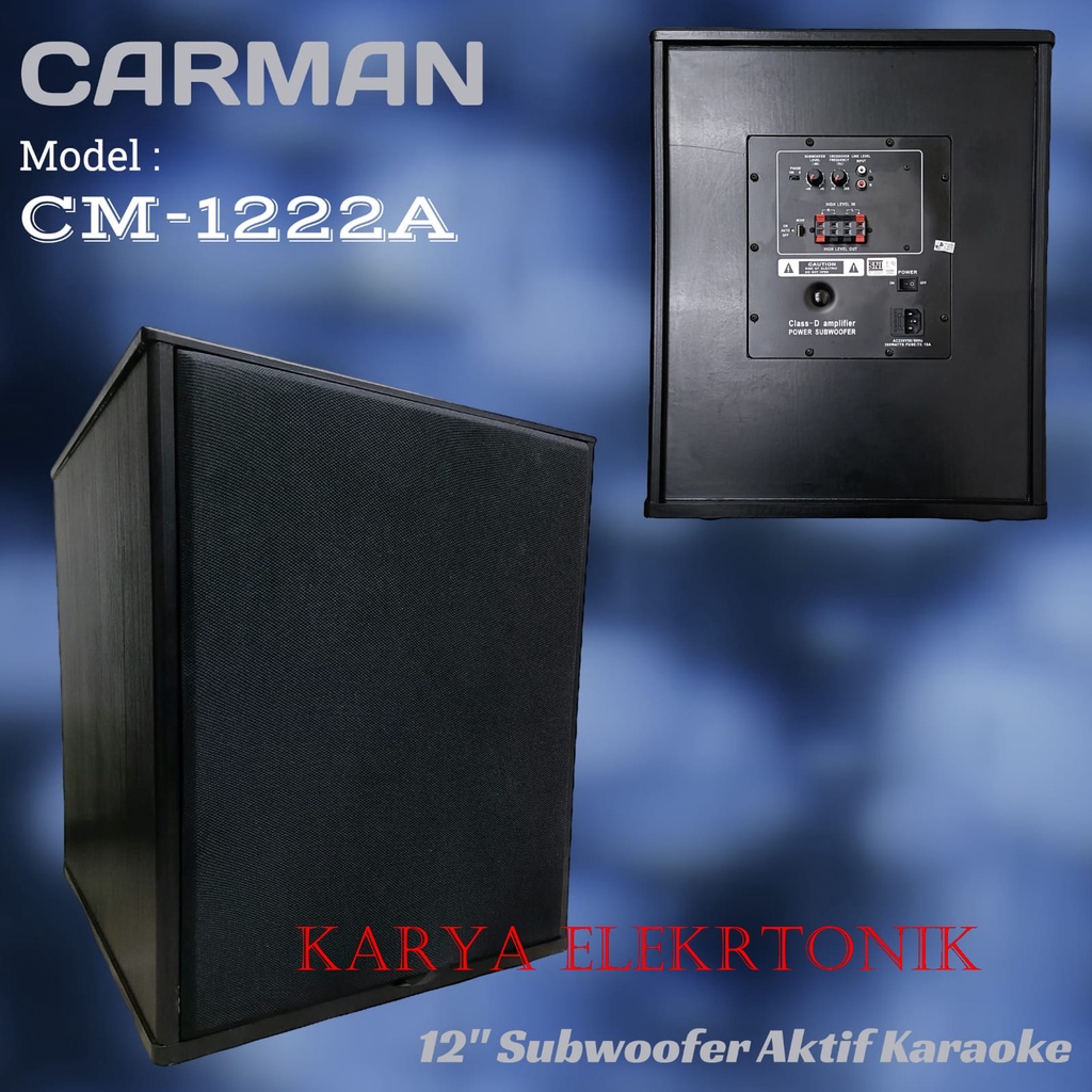 Jual SUBWOOFER AKTIF CARMAN 12 INCH SUBWOOFER CARMAN CM-1222A | Shopee Indonesia