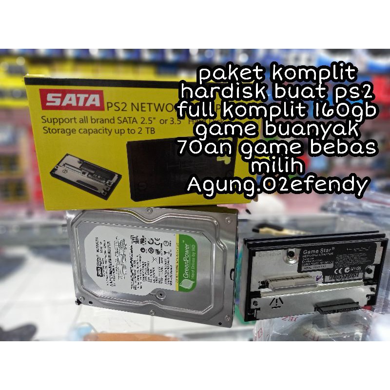 Jual HARDISK PS2 160GB NETWOKR SATA PAKET KOMPLIT TINGGAL PASANG AJA ...