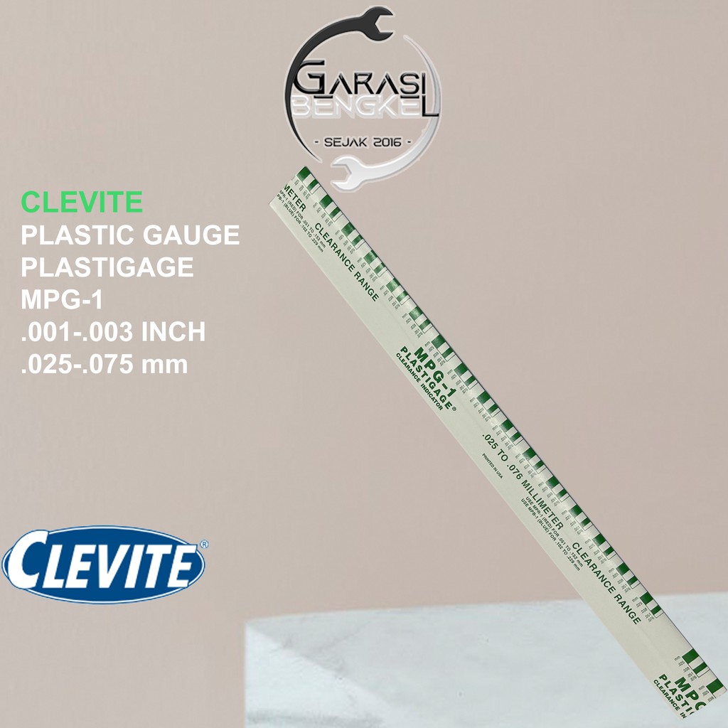 Jual Clevite Plastigage Hijau MPG-1 0.001-.0.003 Plastic Gauge | Shopee ...