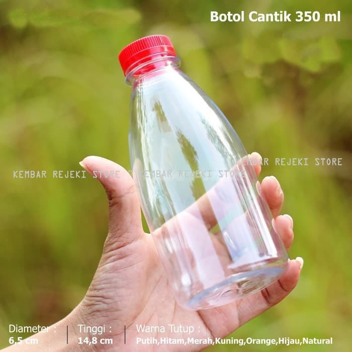 Jual Botol plastik Cantik 350 ml ( KHUSUS KURIR GOJEK/GRAB ) | Shopee ...