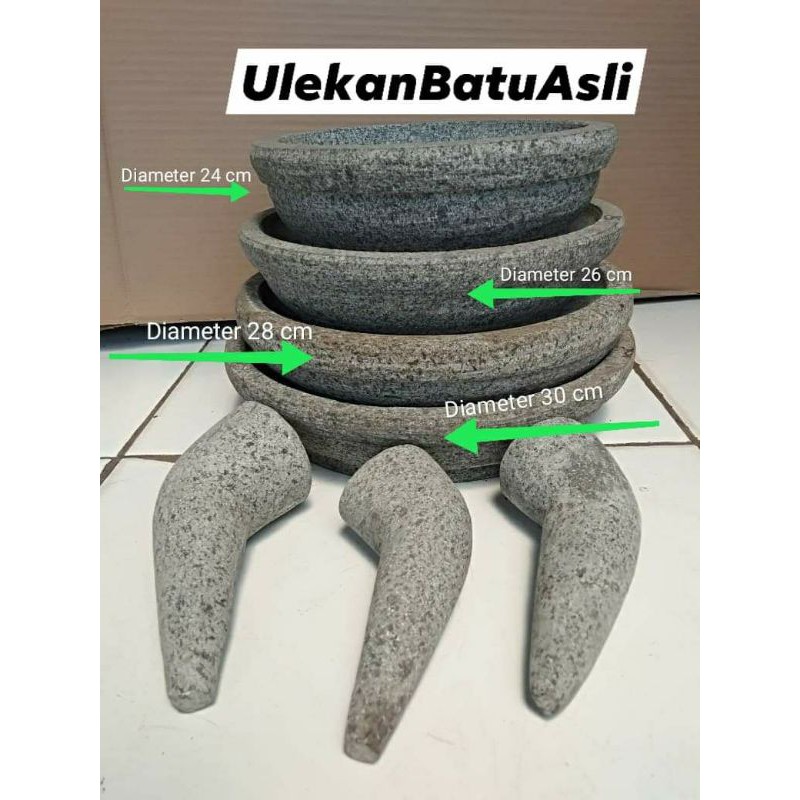 Jual COBEK ULEKAN BATU ASLI 1 SET | Shopee Indonesia