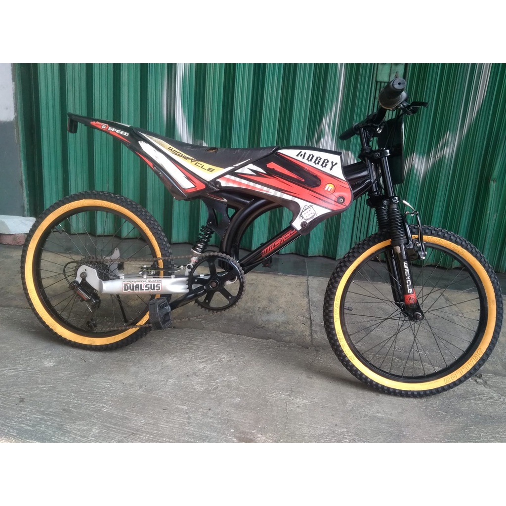 Jual sepeda anak mtb 20 wimcycle mobby cross 6 speed second | Shopee ...