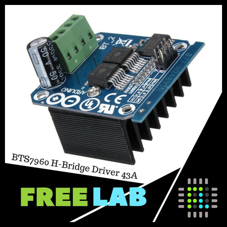 Jual BAYAR DI TEMPAT Motor Driver BTS7960 BTS7960B 43A High Current ...