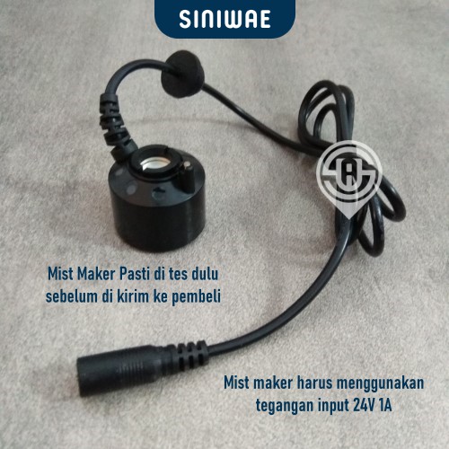 Jual Mist Maker Mesin Kabut Lampu LED Membran 16mm Ultrasonic Bahan ...