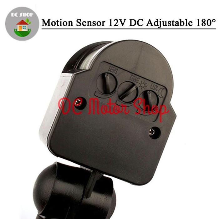 Jual Sensor Gerak PIR Motion Sensor Detector 12V DC Rotateable + Lux ...