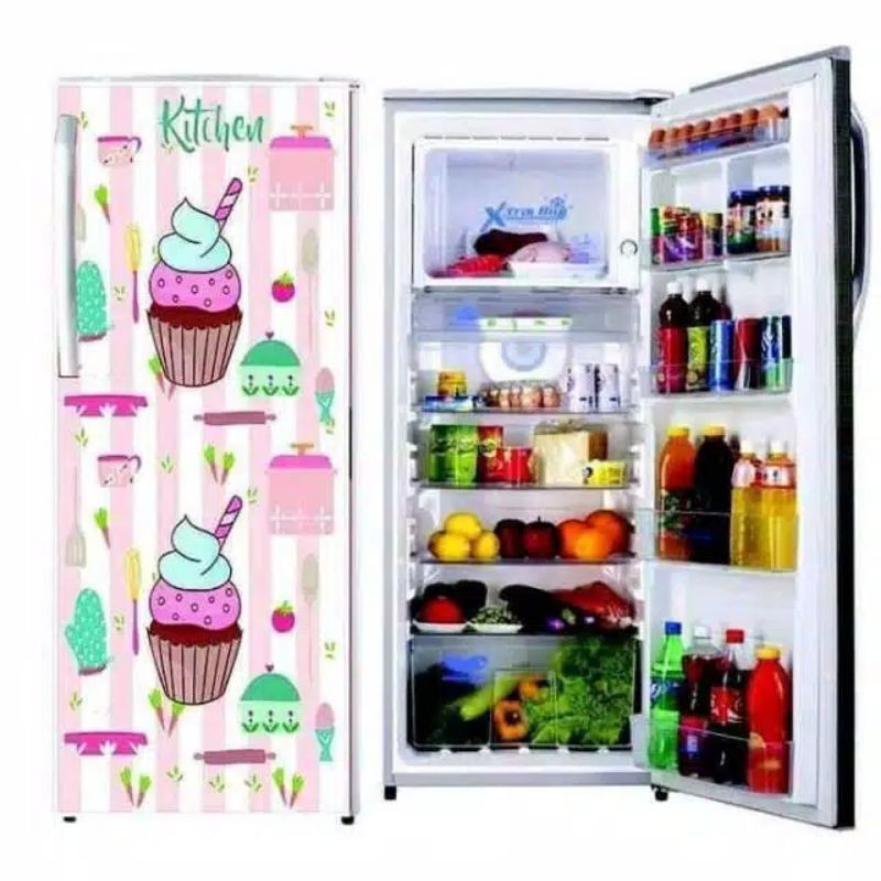 Jual Stiker kulkas 1 pintu motif ice cream | Shopee Indonesia