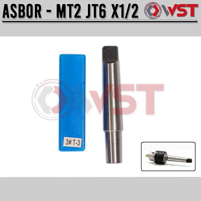 Jual Arbor MT2 JT6 1/2" / Asbor / Kepala Bor duduk / Drill Chuck | Shopee Indonesia