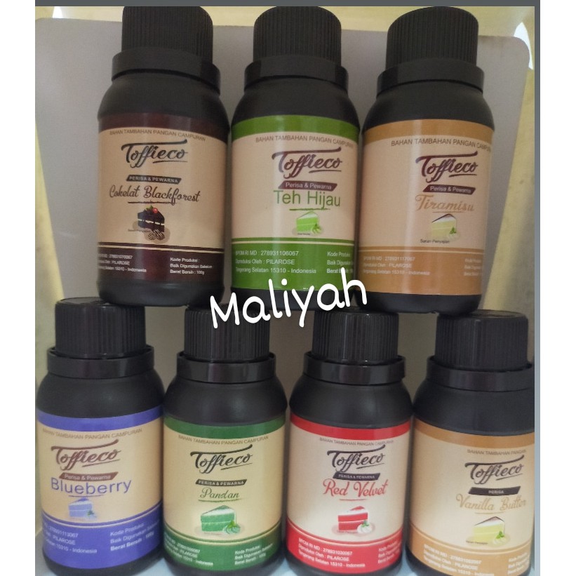 Jual toffieco pasta perisa pewarna bahan kue tofieco 100 gram | Shopee ...