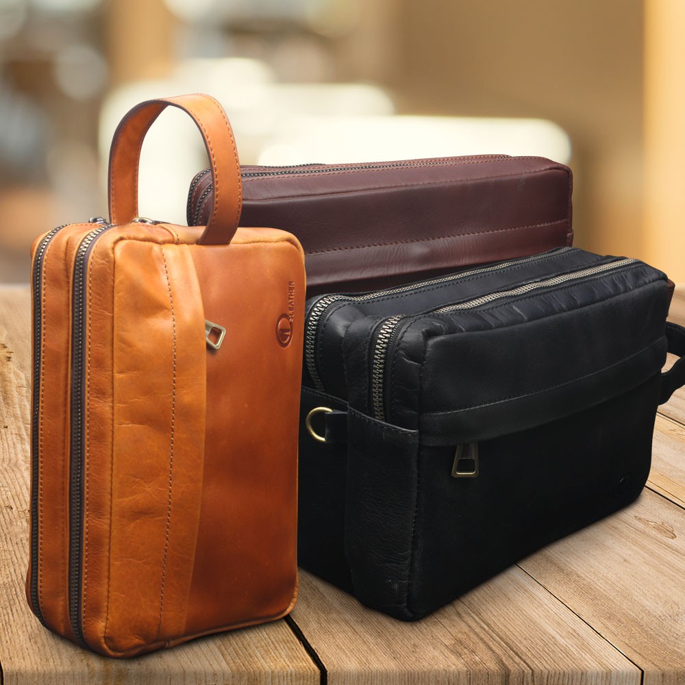 Jual POUCH 2 KULIT SAPI ASLI Classy Pouch Bag Genuine Leather Kulit ...