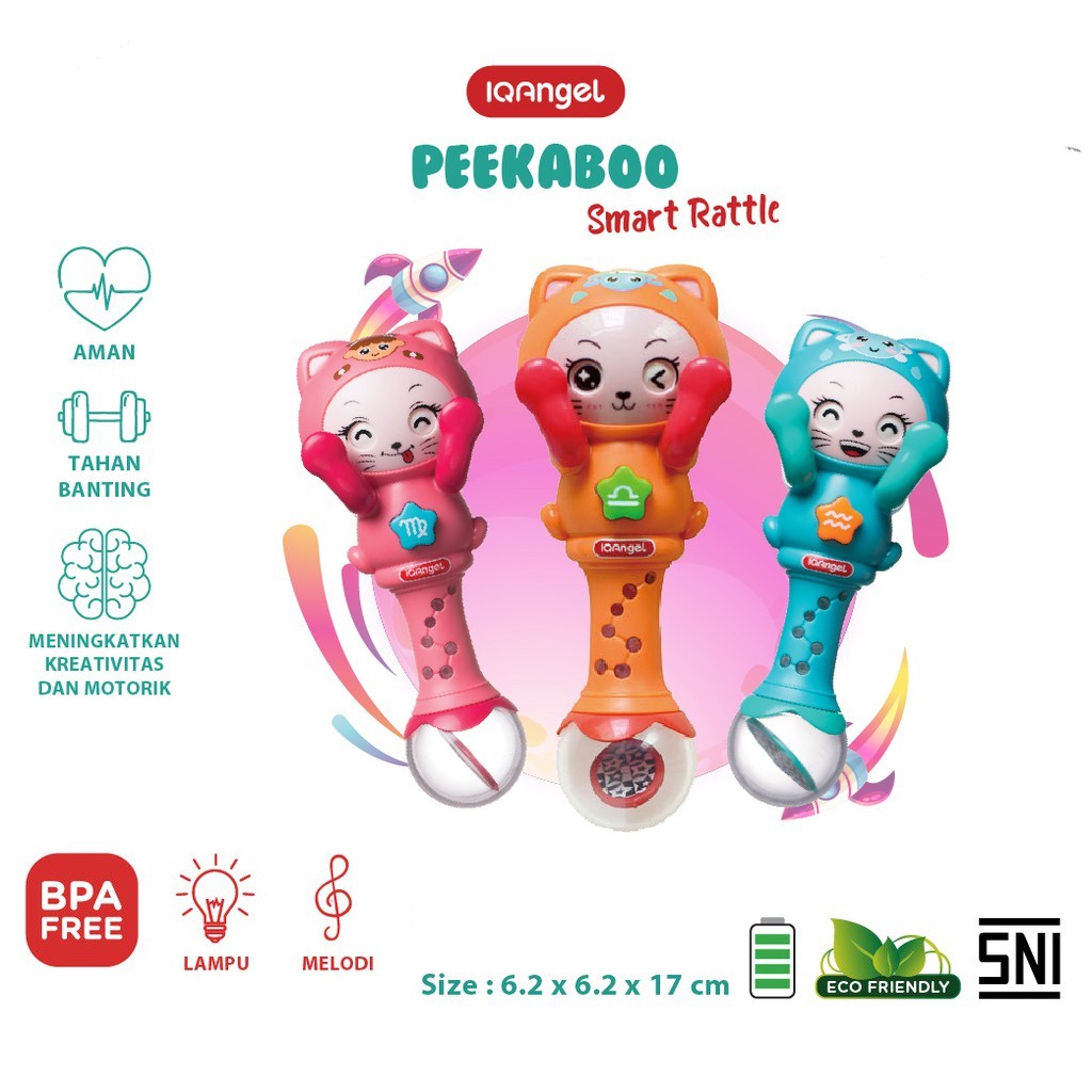 Jual IQ Angel Peekaboo Smart Rattle | Shopee Indonesia