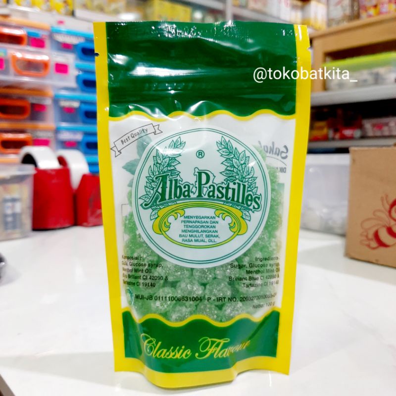 Jual [PERMEN ALBA 100GRAM] PERMEN ALBA PASTILES / NAFAS SEGAR BAU MULUT ...