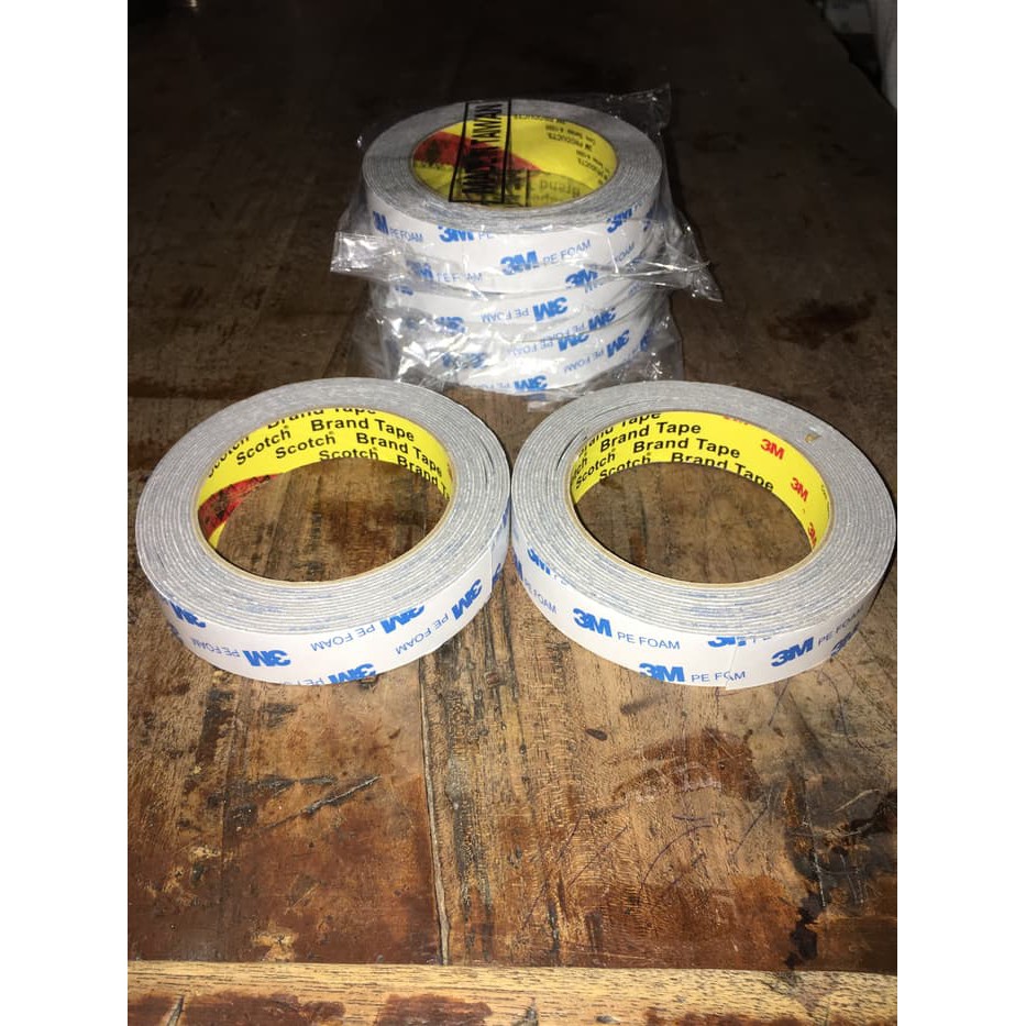 Jual Double Tape 3m Pe Foam / Solasi BB Busa 23mm x 4.5 M | Shopee ...