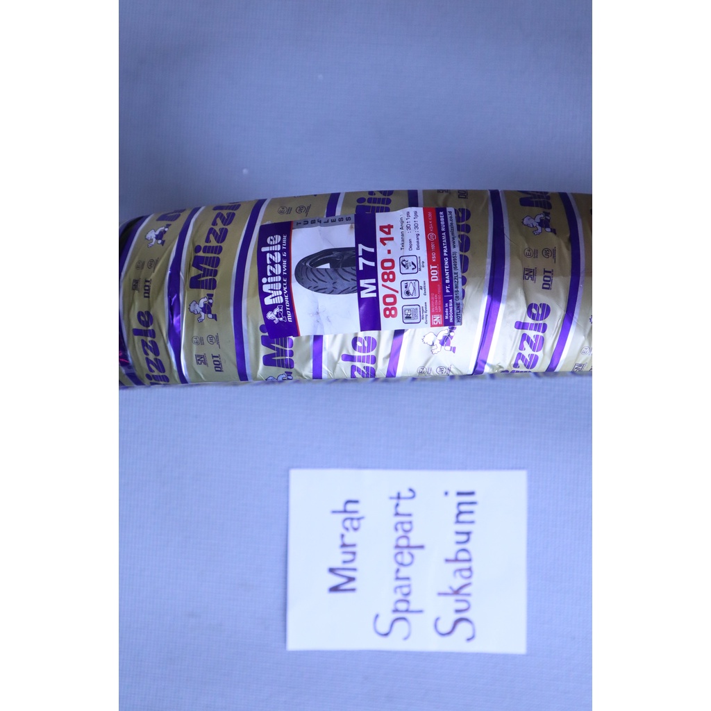 Jual BAN MOTOR MIZZLE 80/80-14 RING 14 M77 TUBELESS MURAH & ORIGINAL ...