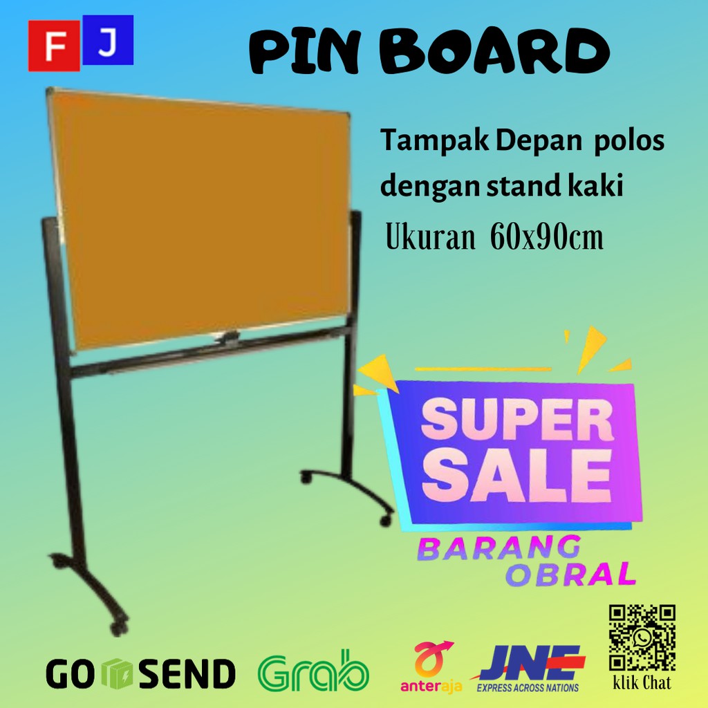 Jual Papan Pinboard/Softboard SAKANA Dimensi 60x90cm (Tampak Depan ...