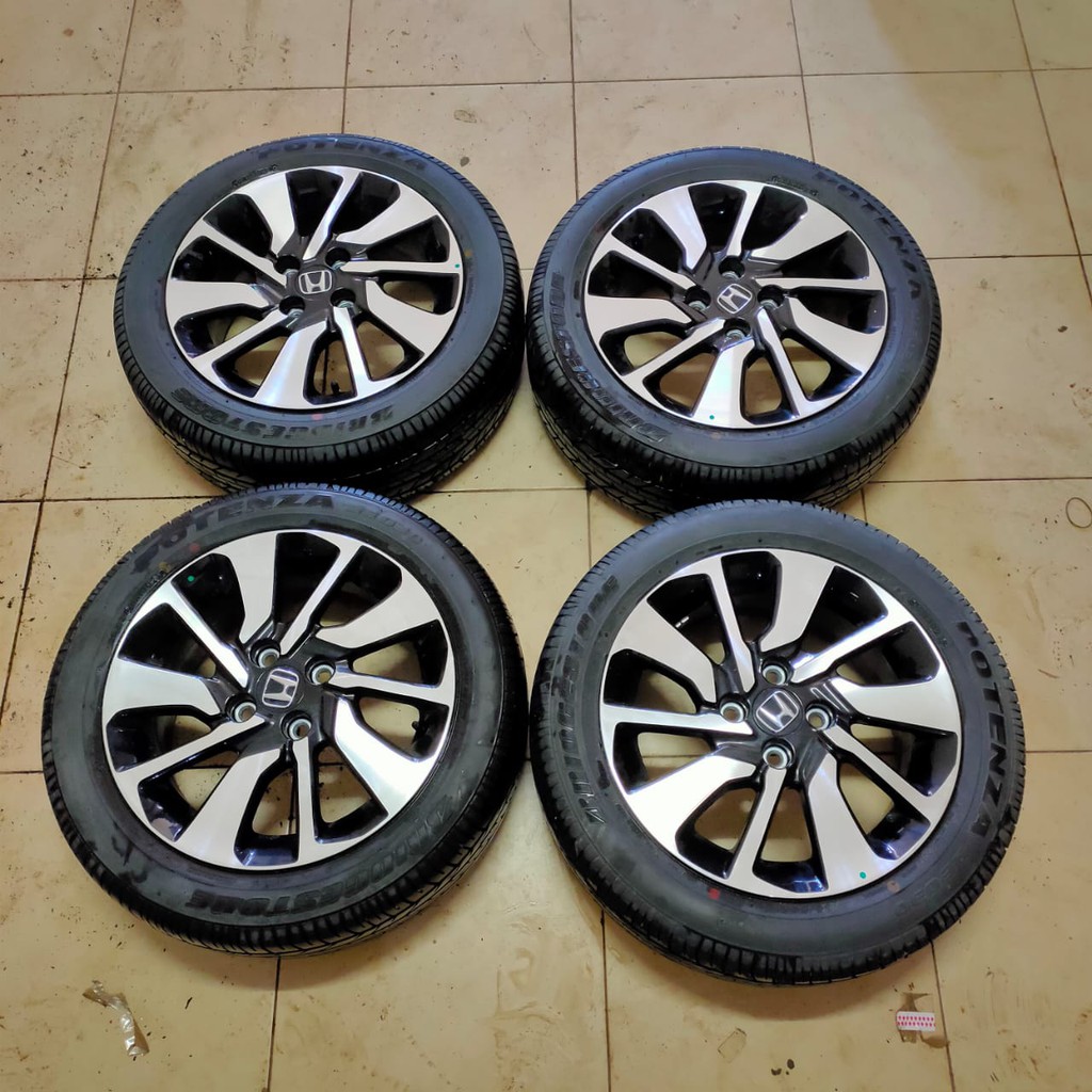 Jual Velg Mobil Ori Standar Copotan Brio Rs Ring 15 Pcd 4x100 + Ban Bridgestone 185 55 R15 Buat ...